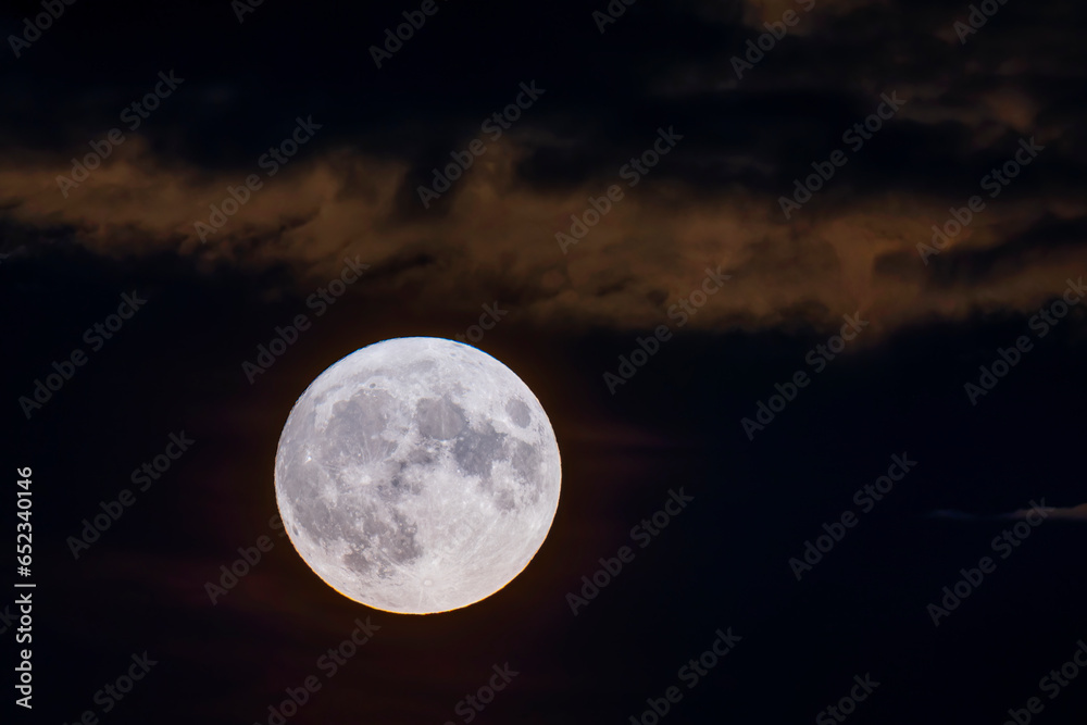 Supermoon, full moon that nearly coincides with perigee, the closest ...