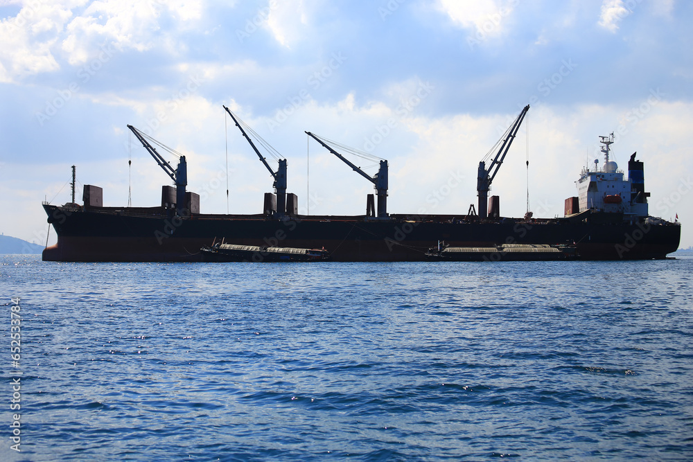 Logistics and transportation of Container Cargo ship and Refrigerated ...