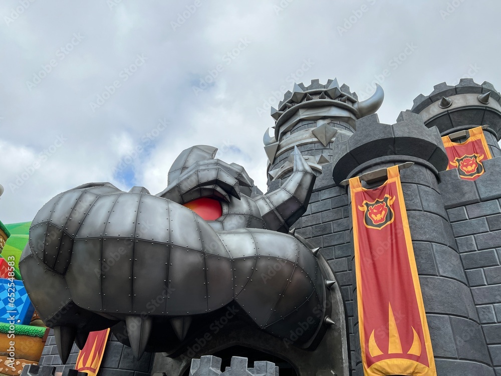 Super Nintendo World at Universal Studios Hollywood Stock Photo | Adobe ...