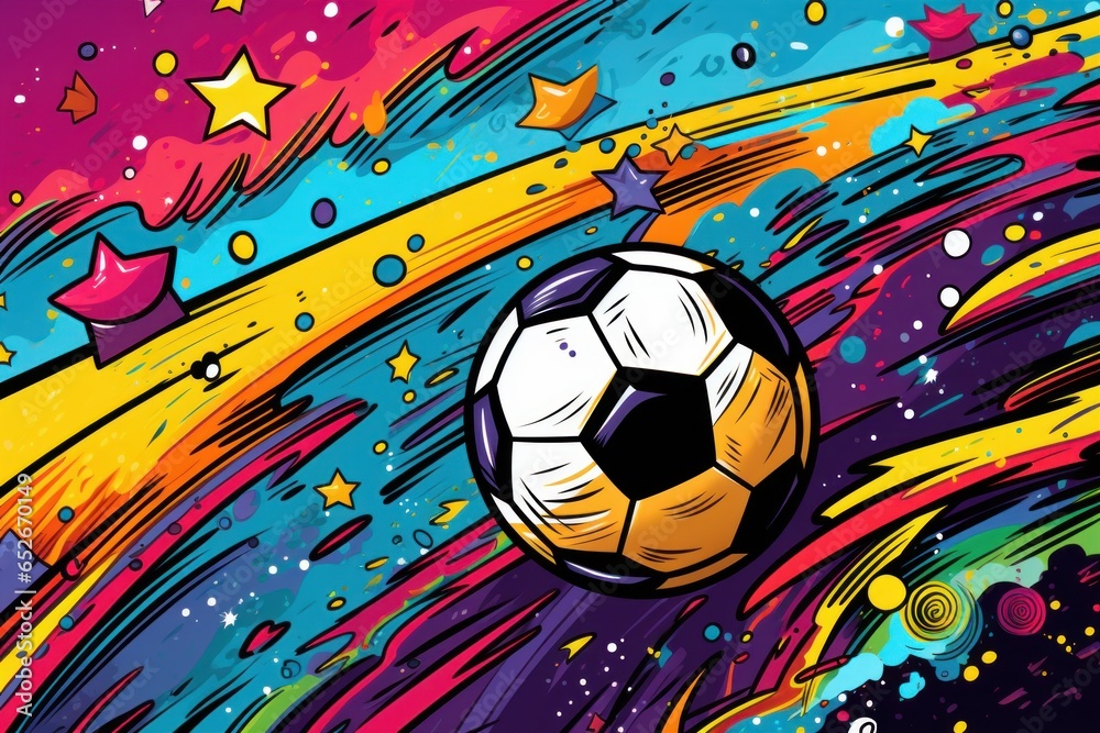 soccer stadium football doodle art illustration background. Stock ...