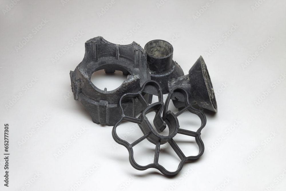 Stock-Foto „rebar support chair, wheel spacer and cones. plastic ...