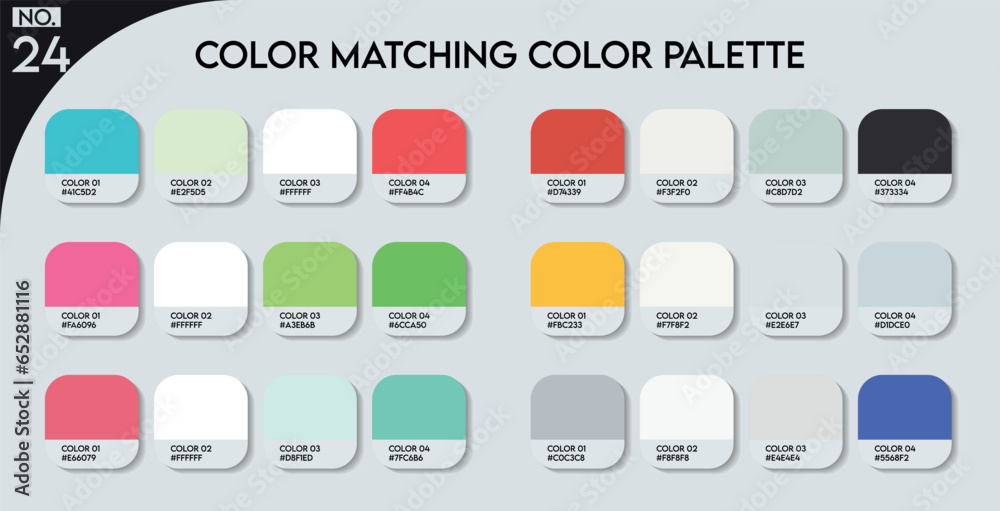 Logo design Color matching color palette - 24, Fashion Trend Color ...