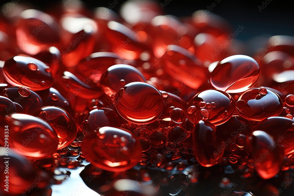 Microscopic Marvels: A Detailed Exploration of Red Blood Cells Under the Microscope Stock ...