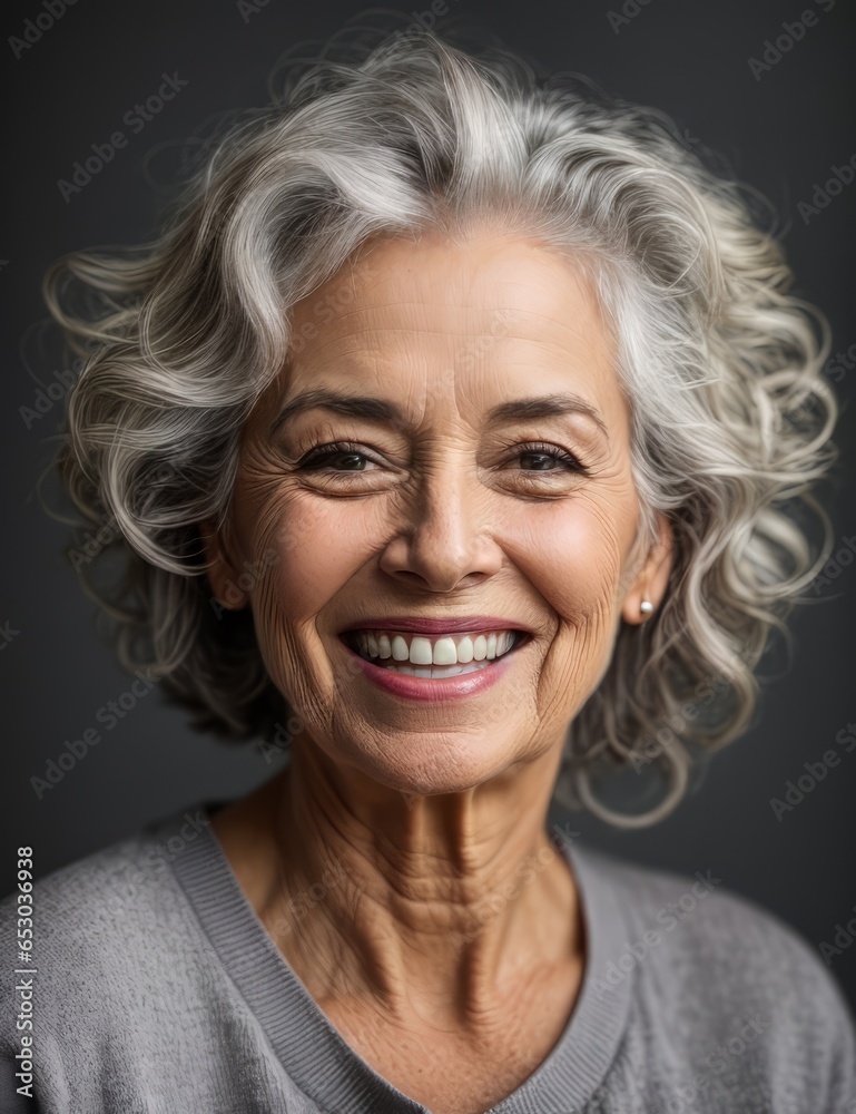 Beautiful gorgeous 50s mid age beautiful elderly senior model woman ...
