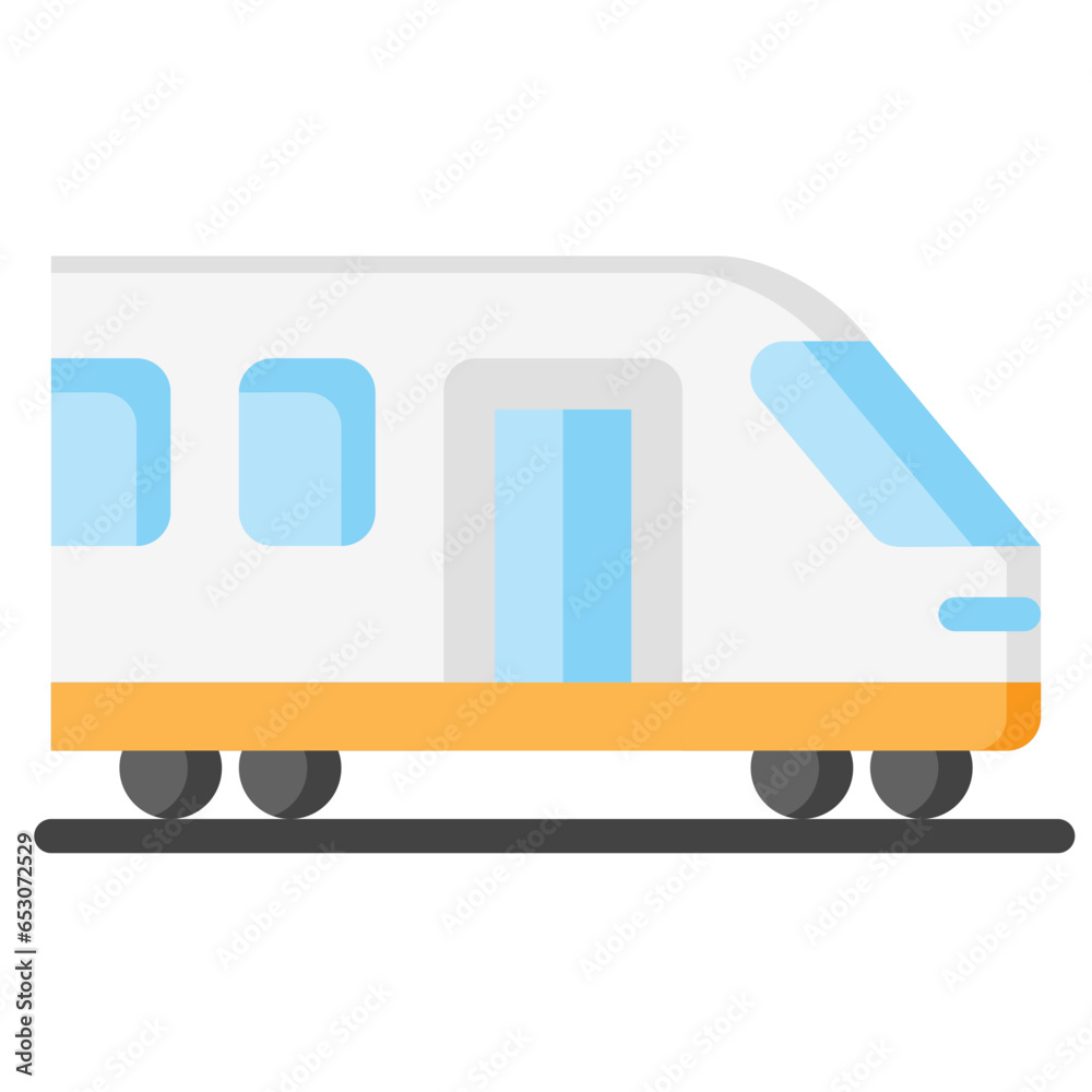 train, subway, train station, mrt, transport, transportation Icon, Flat ...