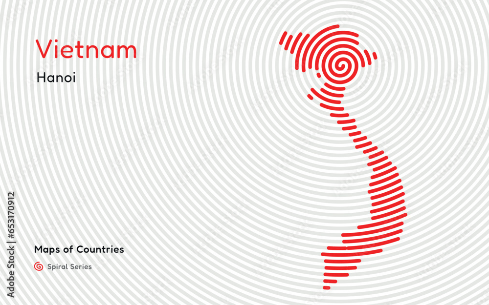 Creative map of Vietnam. Political map. Hanoi. Capital. World Countries ...