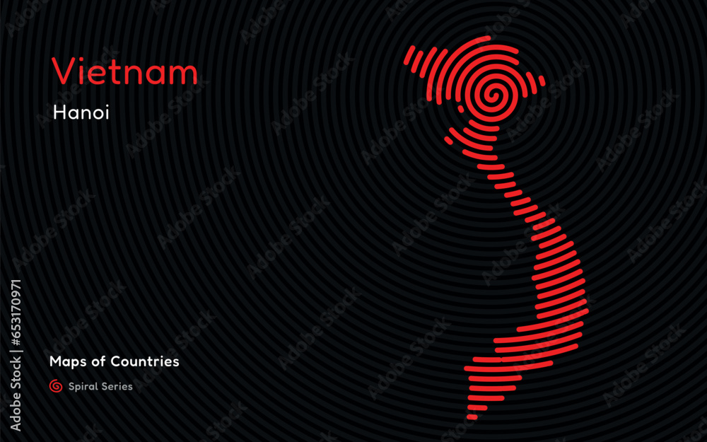 Creative map of Vietnam. Political map. Hanoi. Capital. World Countries ...