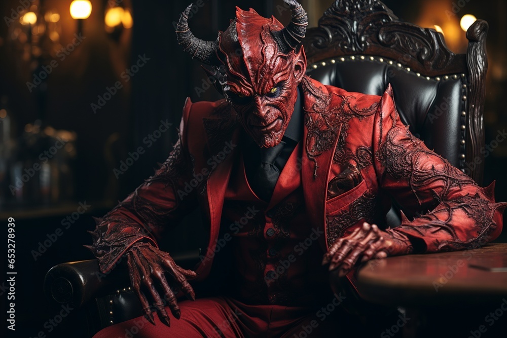Devil Costume, Halloween's Fiendish Demon Transformation, A Sinister ...