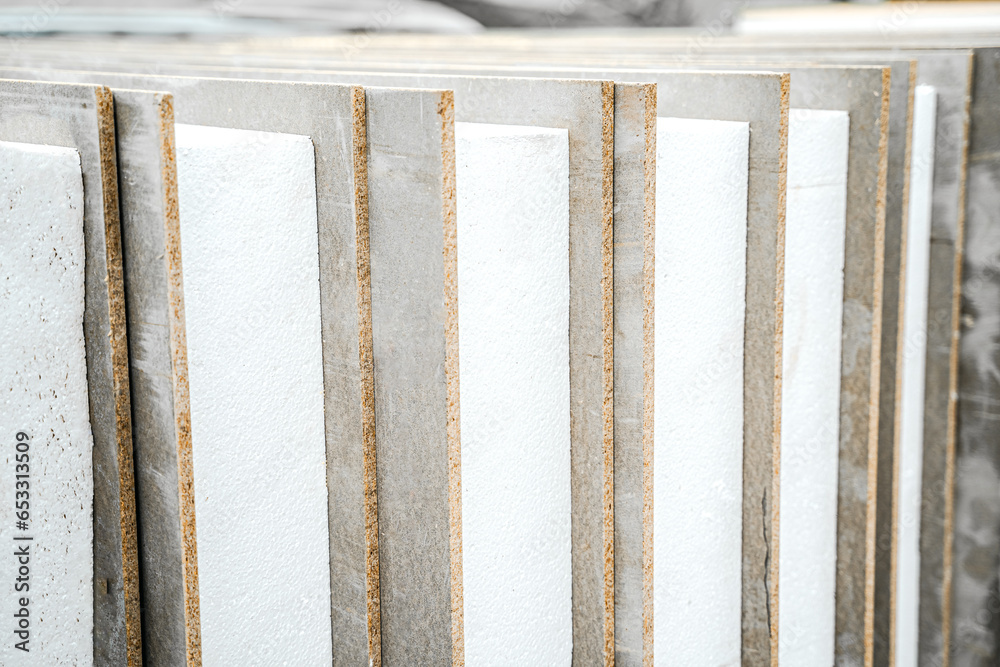 Building construction of wooden frame house made of SIP structural ...