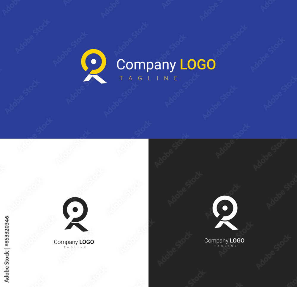 R and C letter logo concept with RadiantCommunicast Sound name. logo ...