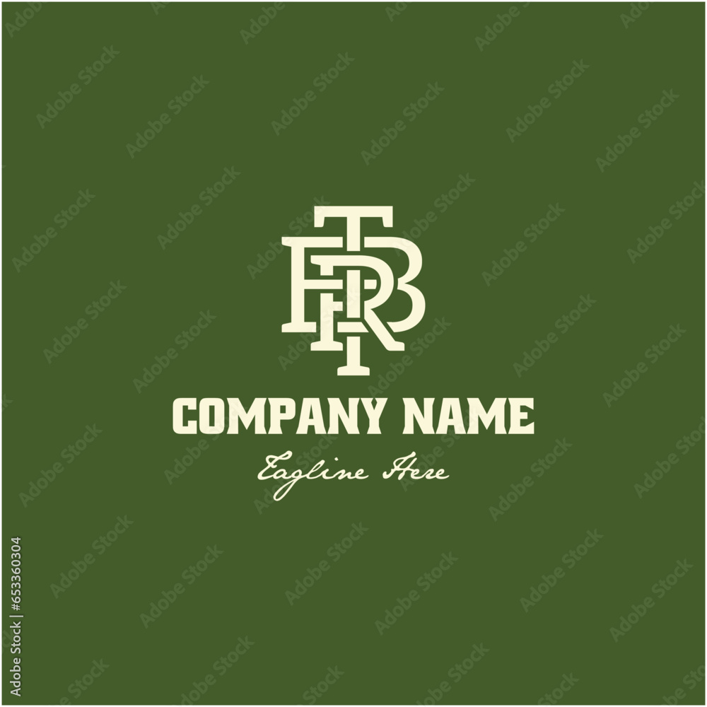TRB logo design Stock Vector | Adobe Stock
