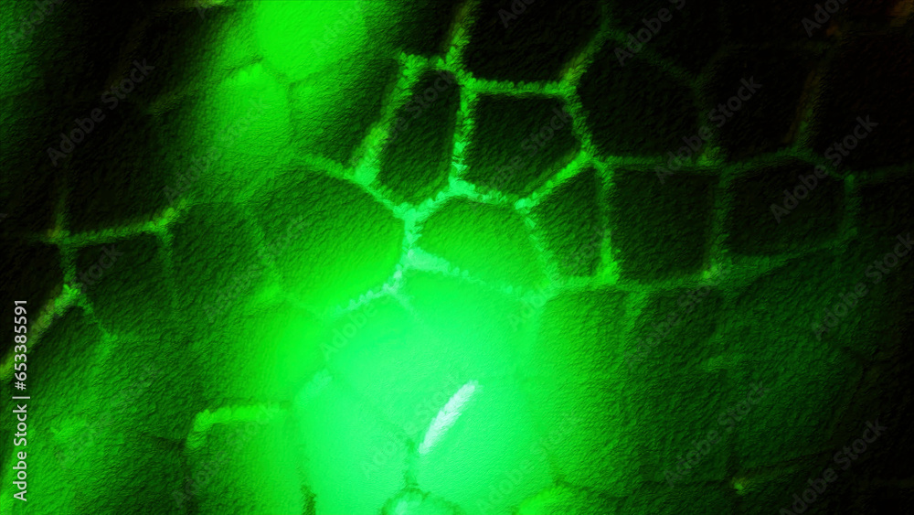 Chloroplast cell animation under the microscope. Motion. Microscopic ...