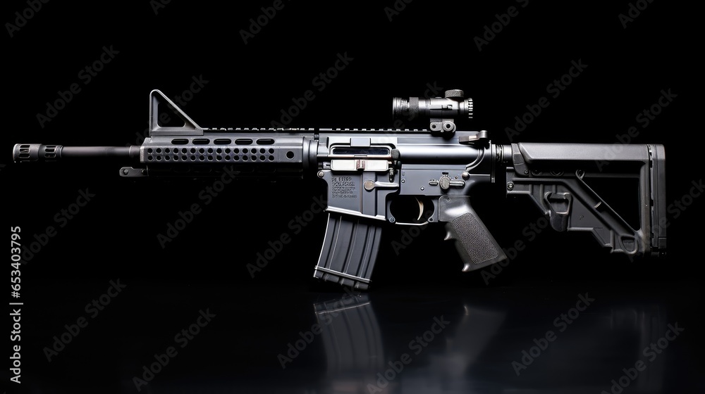 For police, special forces, and military use, this modern assault rifle ...