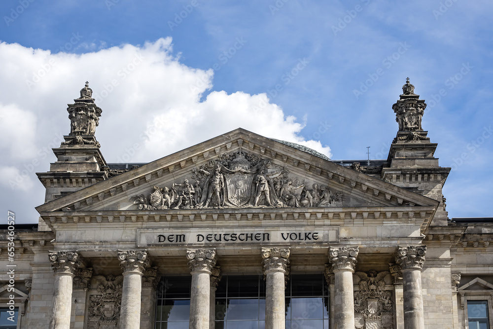 Fragments of the Reichstag building - Headquarter of the German ...