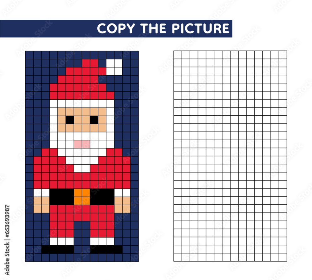 Image vectorielle Stock Copy the picture. Coloring book. Educational ...
