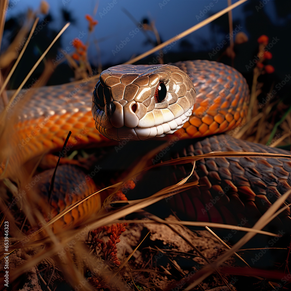 Stock-Illustration „Image of an extremely poisonous lethal and agile ...