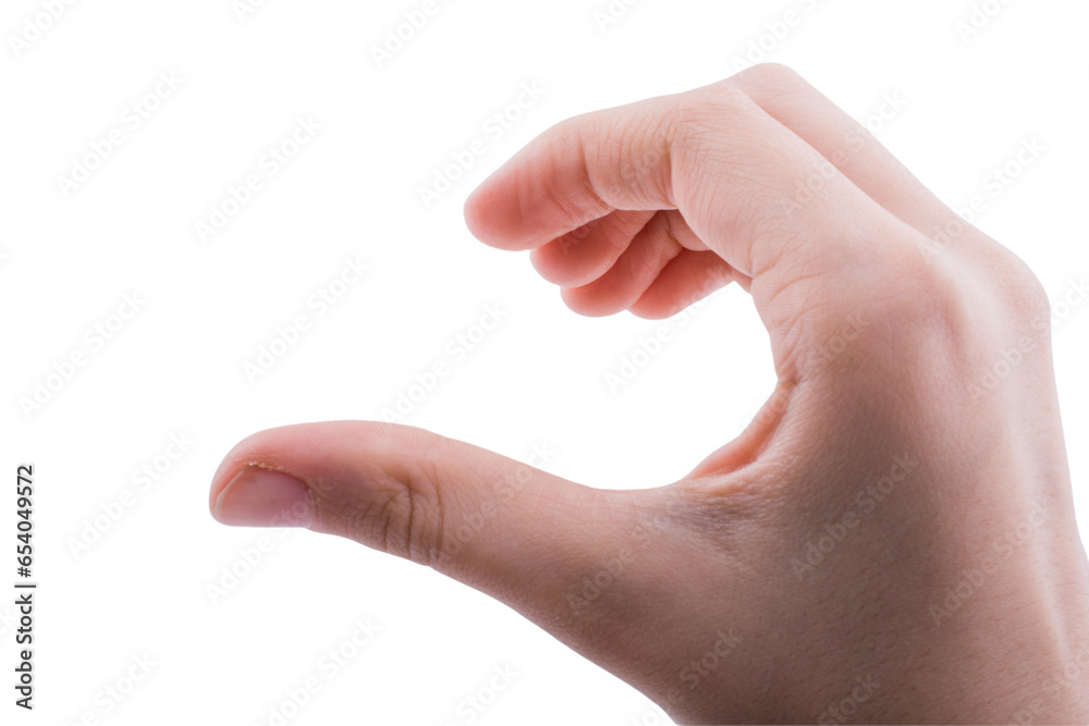 Stock-Foto „Half a heart Hands gesture, hand poses, Human hand gestures ...