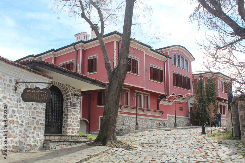 Plovdiv houses, ancient stadium, ethnography museum, ancient roman ...