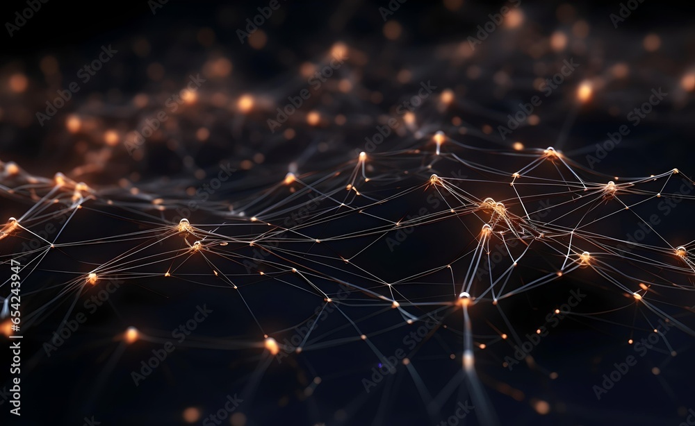 AI style background futuristic background image of AI neural nets ...