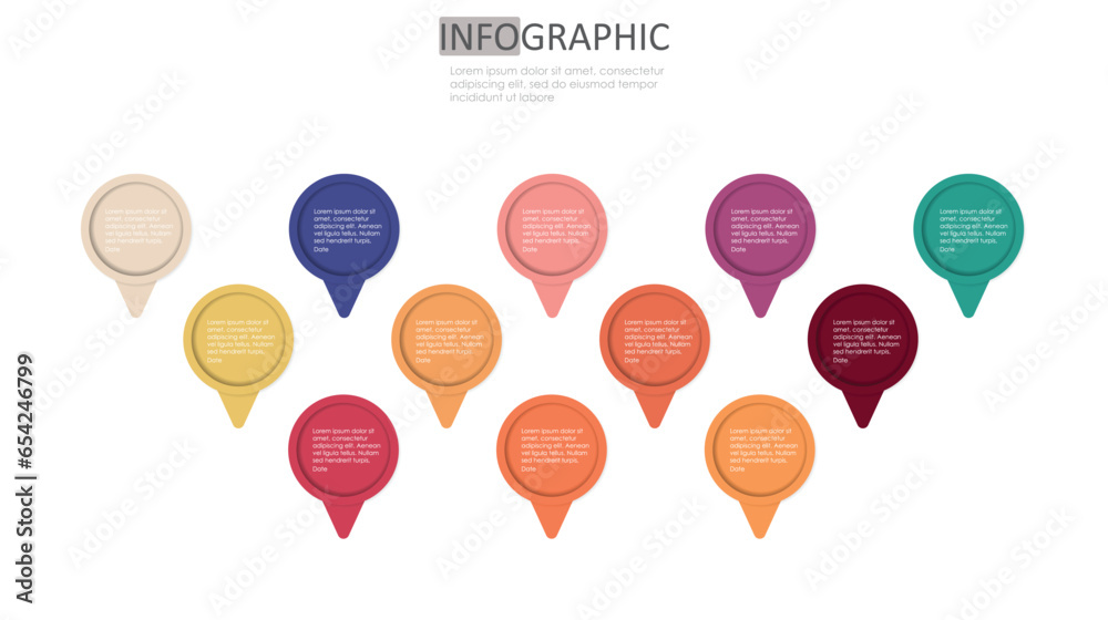 timeline infographic project quarter planner schedule diagram ...