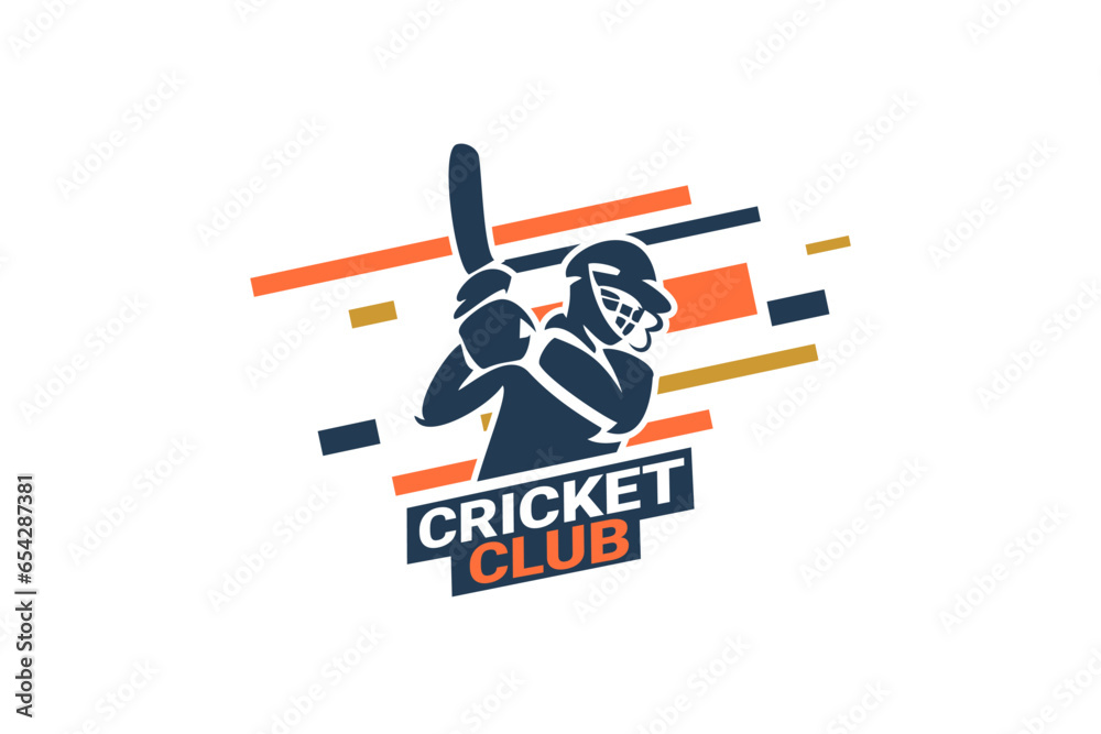 Cricket Logo or football club sign Badge. Cricket logo with shield ...