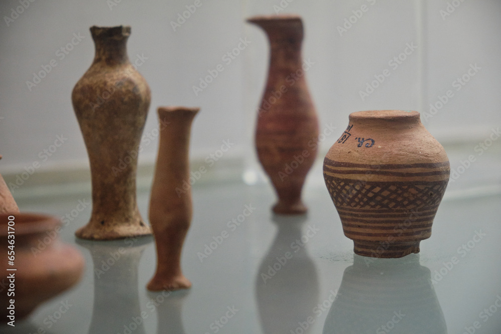 Ancient pottery of the Indus Valley Civilization in the National Museum ...