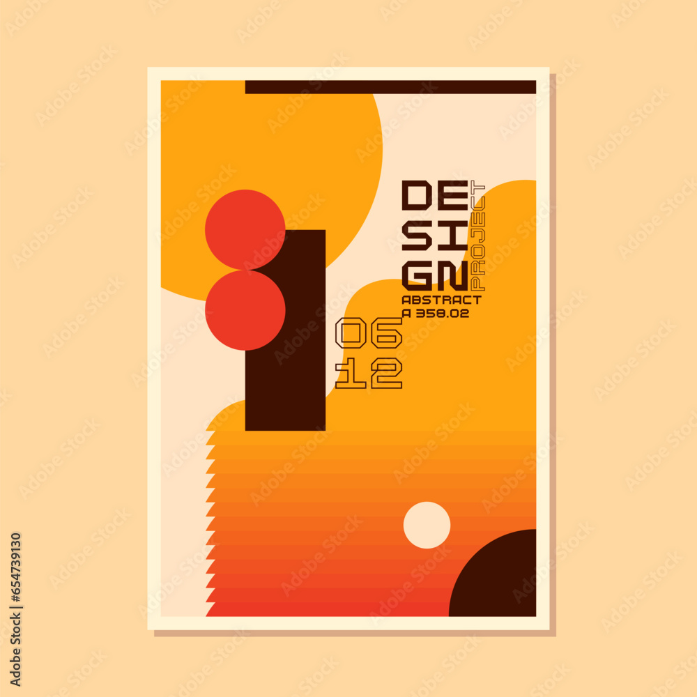 A template to use in your design. A composition of geometric shapes ...