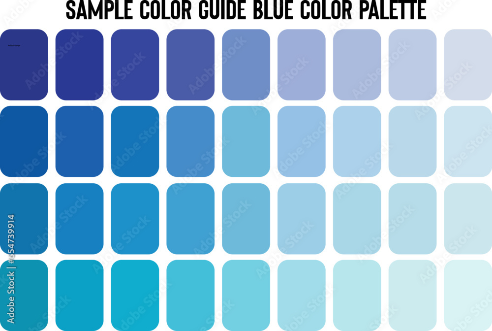 Sample Color Guide Blue color palette, examples of trending colors ...