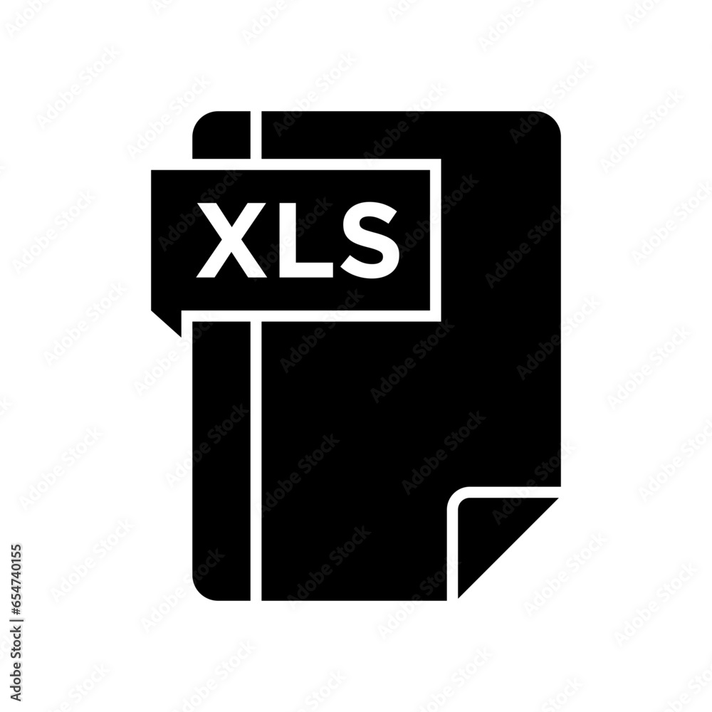 XLS Icon symbols pictograms design elements visual representations ...