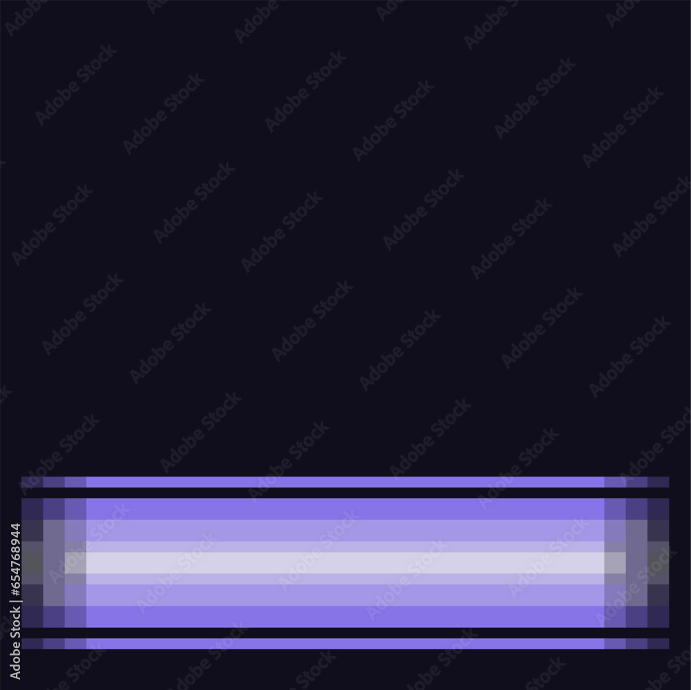 Solid Dark Blue Background with Pixel Art Glowing Footer Bar Stock ...