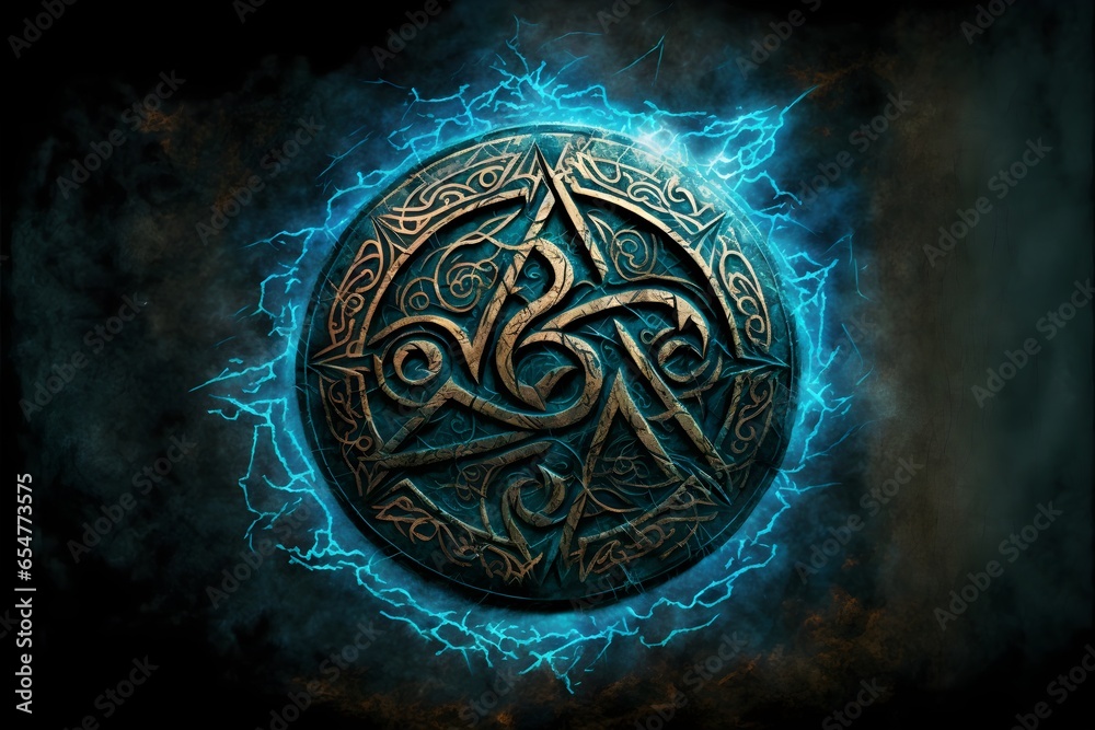 a runic style symbol that represents the tribe of Psionic Tribal ...