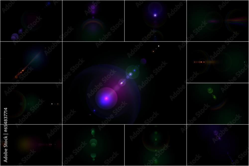 colorful premium sunlight, sun flare overlay, light leak overlay, light ...