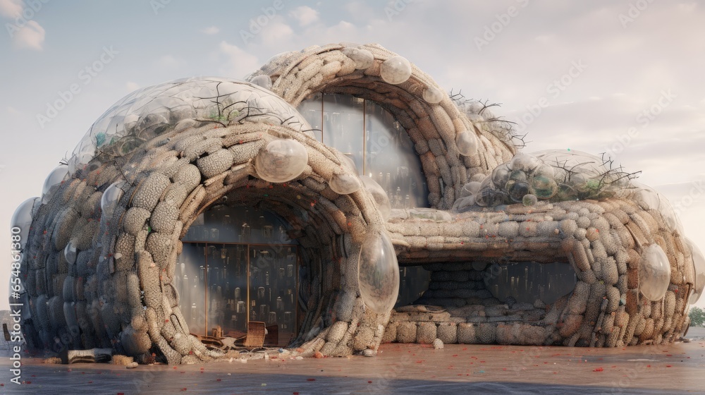 Circular and sustainable building material from recycled plastic waste ...
