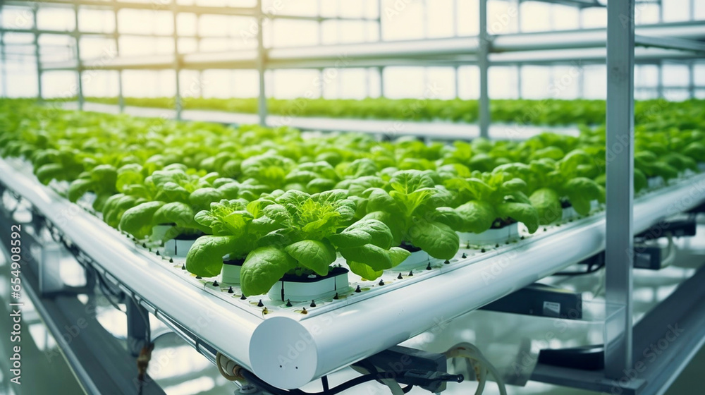 stockphoto, copy space, Automatic UPVC Hydroponics Farm Setup ...