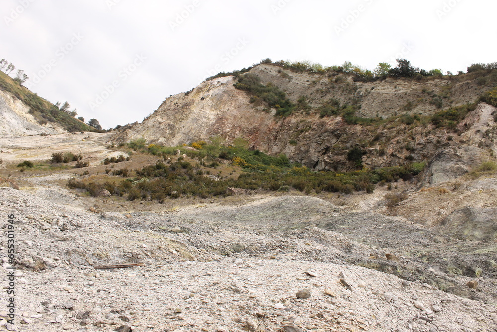 Stock-Foto „Pozzuoli, the super active volcano of the Campi Flegrei ...