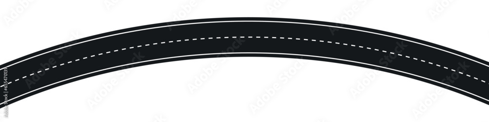 Top view on road map. Curve highway roadway. Vector infographic Stock ...