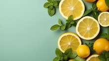 Lemon Citrus Fruit Frame Free Stock Photo - Public Domain Pictures