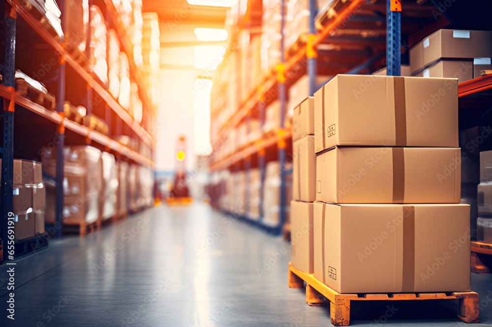 forklift in warehouse warehouse, store, storage, shelf, library ...