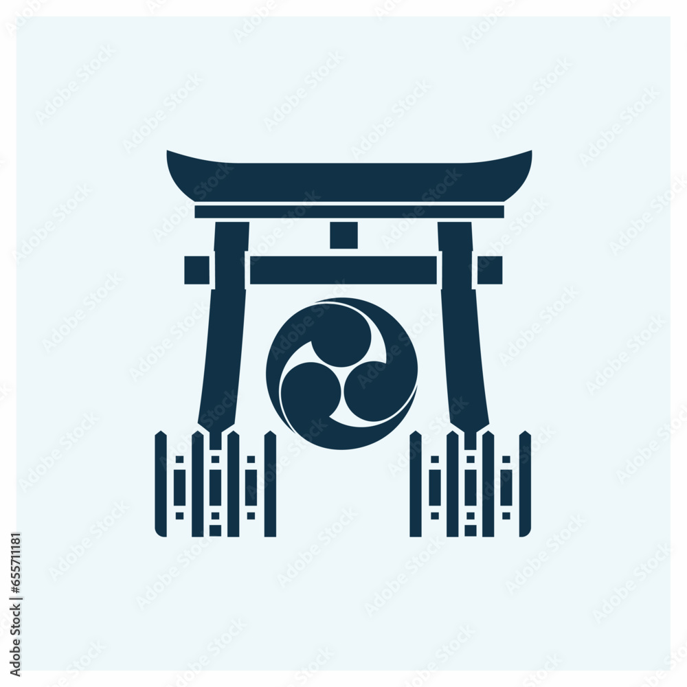 Kamon Symbols of Japan. Coat of arms of the Japanese family Kamon ...