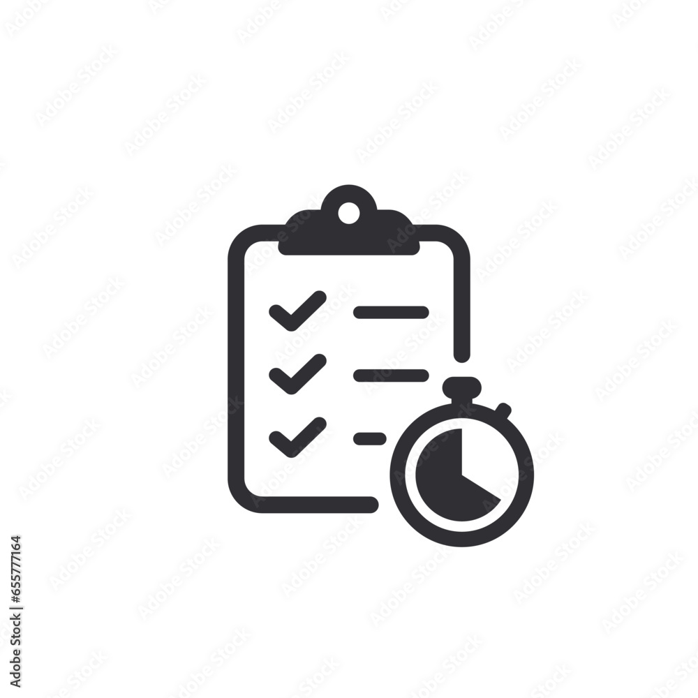 Tasks. Clipboard icon. Task done. Signed approved document icon ...