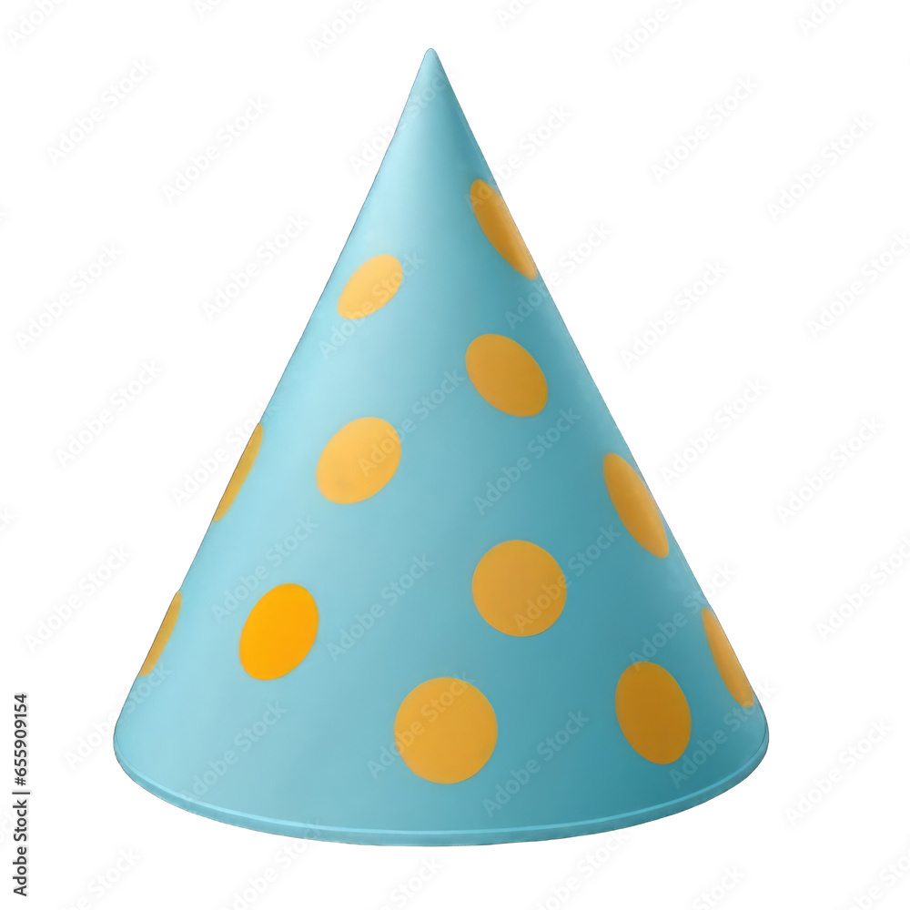 Party hat cartoon, transparent background, isolate die cut png file ...