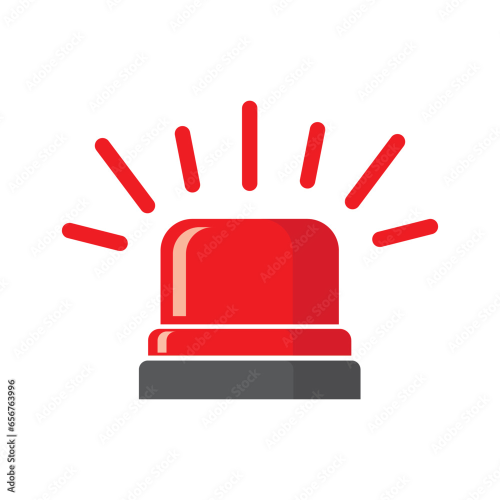 siren lights icon logo vector design template Stock Vector | Adobe Stock