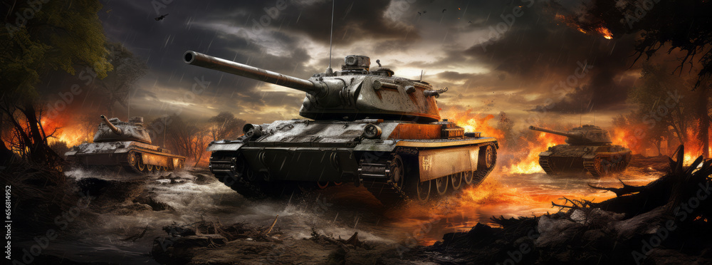 tanks war gaming background Stock Illustration | Adobe Stock