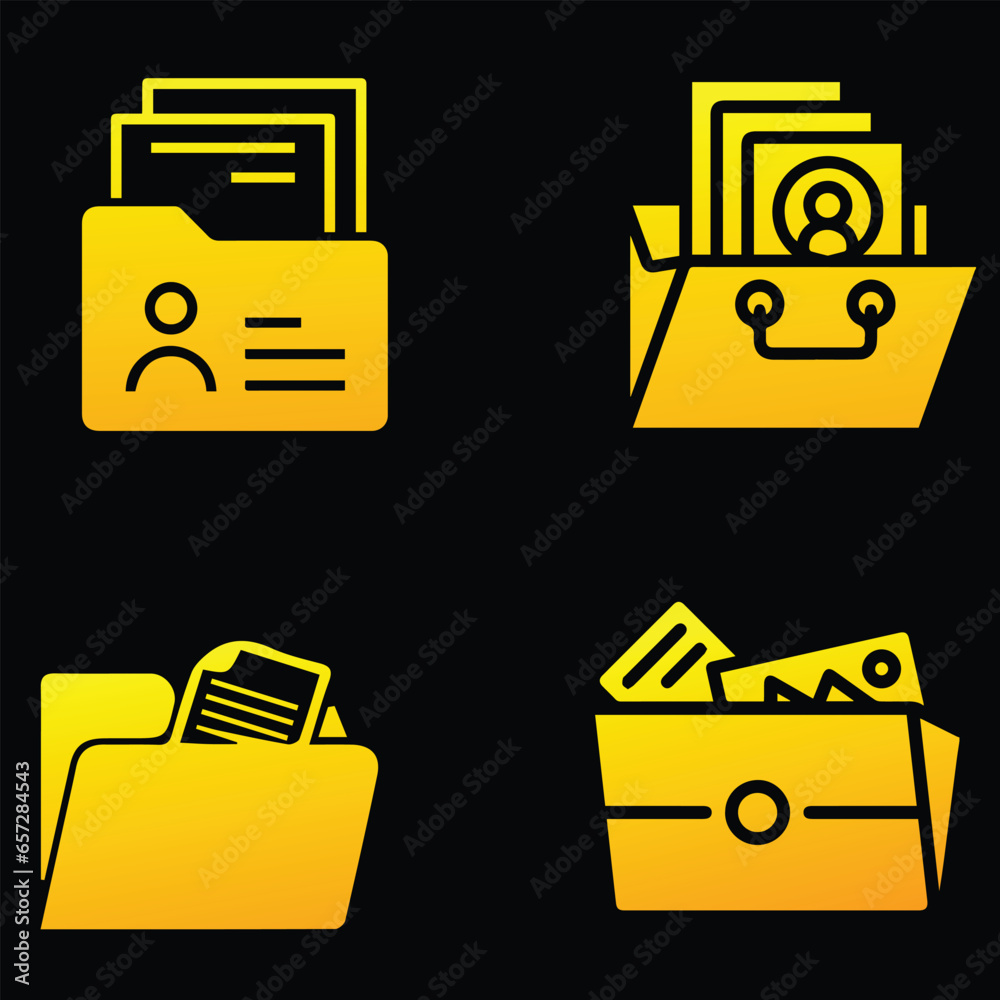Portfolio icons - Usually refers to graphical symbols representing ...