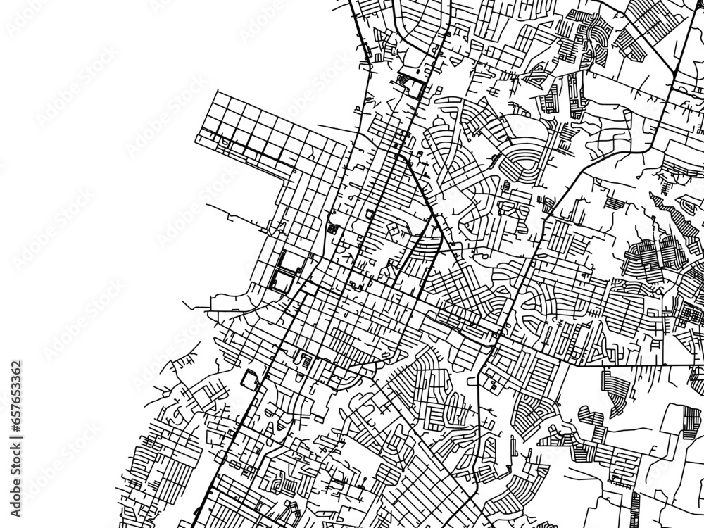 Vector road map of the city of Bacolod City in the Philippines with ...
