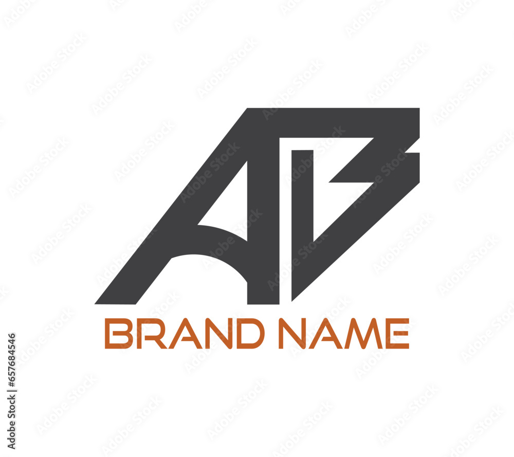 AB logo. EPS file. EditableColor. CMYK Color mode. Free Font used. Easy ...