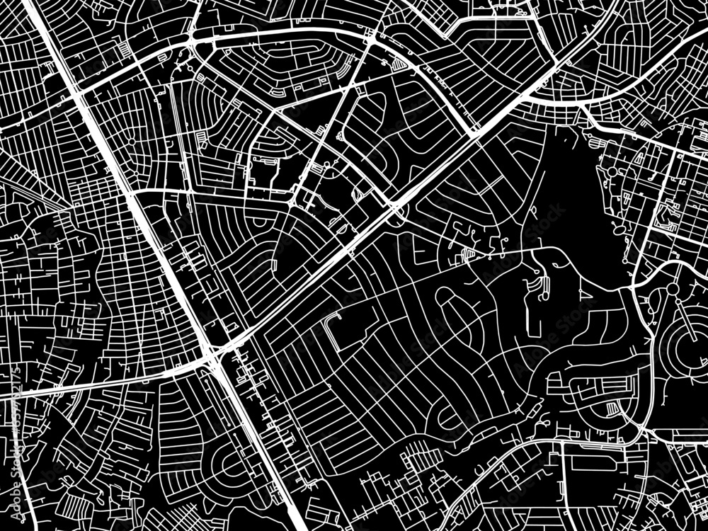Vector road map of the city of Makati City in the Philippines with ...