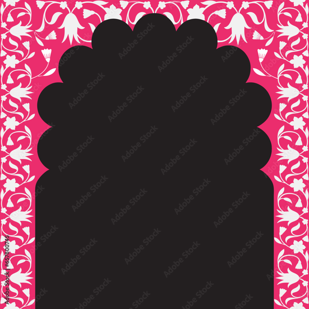 Beautiful Arch Design with Indian Rajasthani fort and Culture with CNC ...