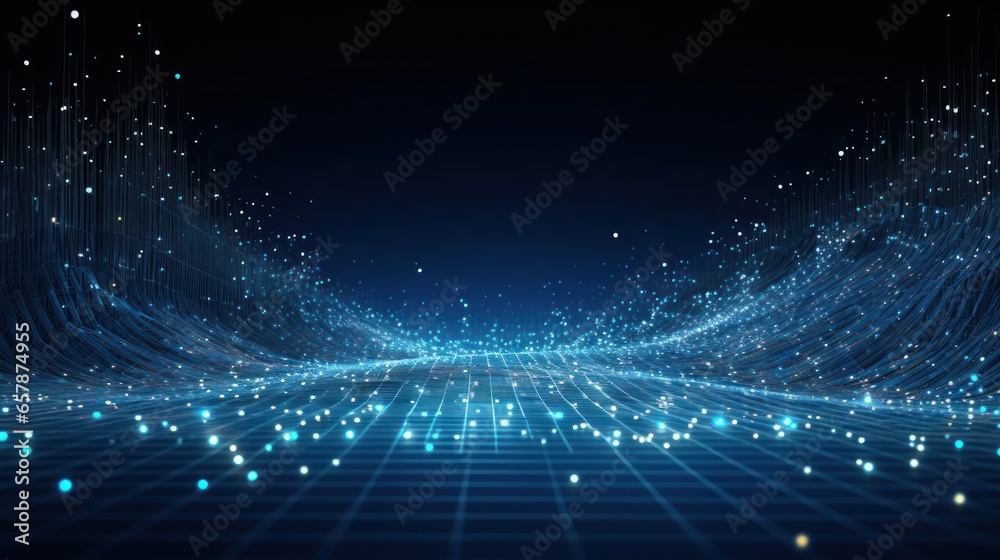 Abstract background representing data particles in a technological ...
