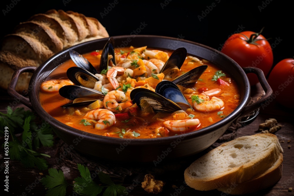 Capturing the Authentic Essence of Spanish Sopa de Pescado: A Vibrant ...